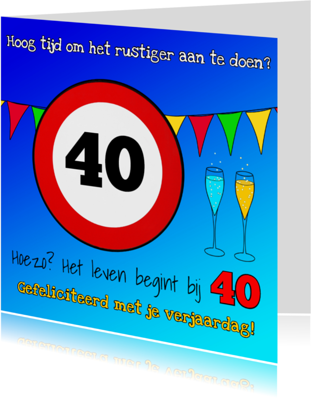 Verjaardagskaart met leeftijden | Kaartje2go.be