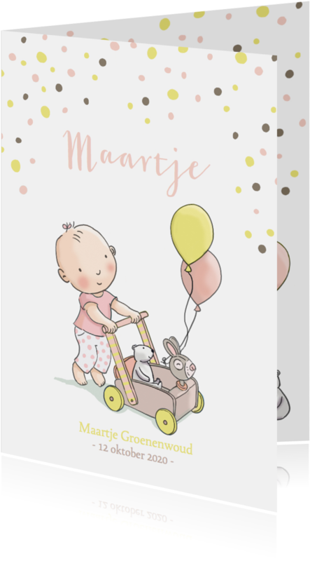 Geboortekaartjes meisje | geboorte dochter | Kaartje2go