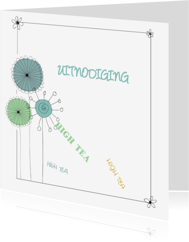 Uitnodiging High Tea maken en versturen | Kaartje2go.be