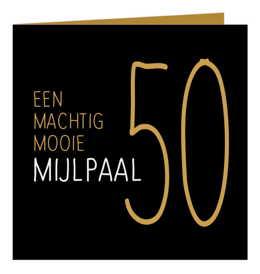 50 jaar getrouwd | Jubileum uitnodiging | Kaartje2go