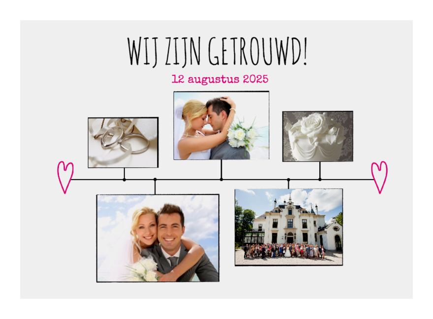 Pas getrouwd kaarten - De mooiste kaarten | Kaartje2go