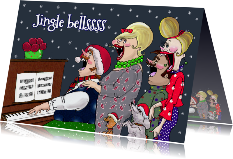 Grappige kerstkaarten | kerstkaart met humor | Kaartje2go