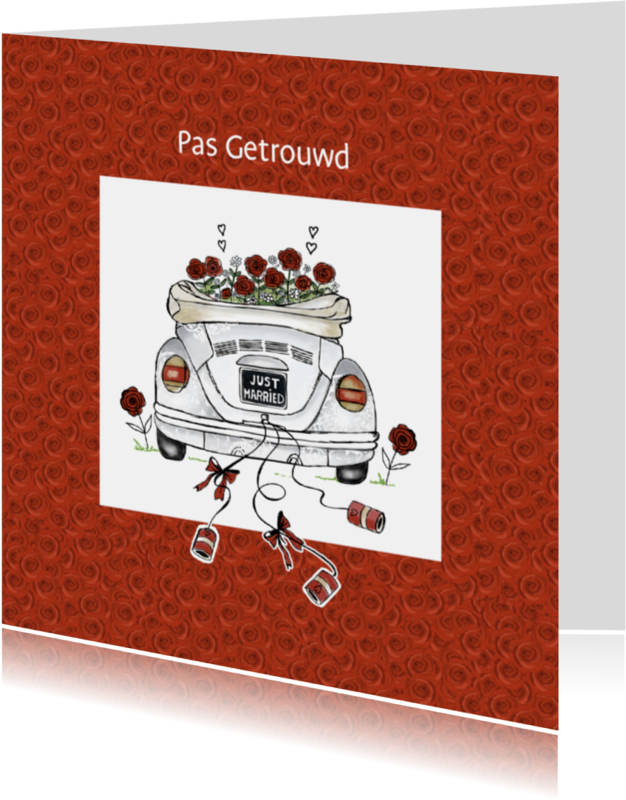 Pas getrouwd kaarten - De mooiste kaarten | Kaartje2go.be