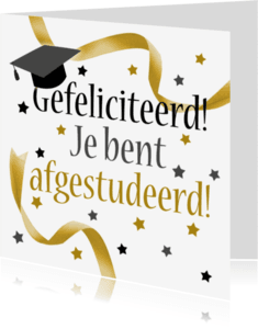 Gefeliciteerd met je diploma! Felicitatiekaarten | Kaartje2go