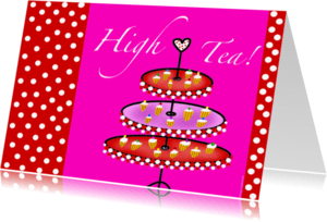 Uitnodiging High Tea maken en versturen | Kaartje2go