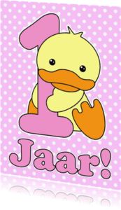 Verjaardag 1 jaar | verjaardagskaart kind | Kaartje2go